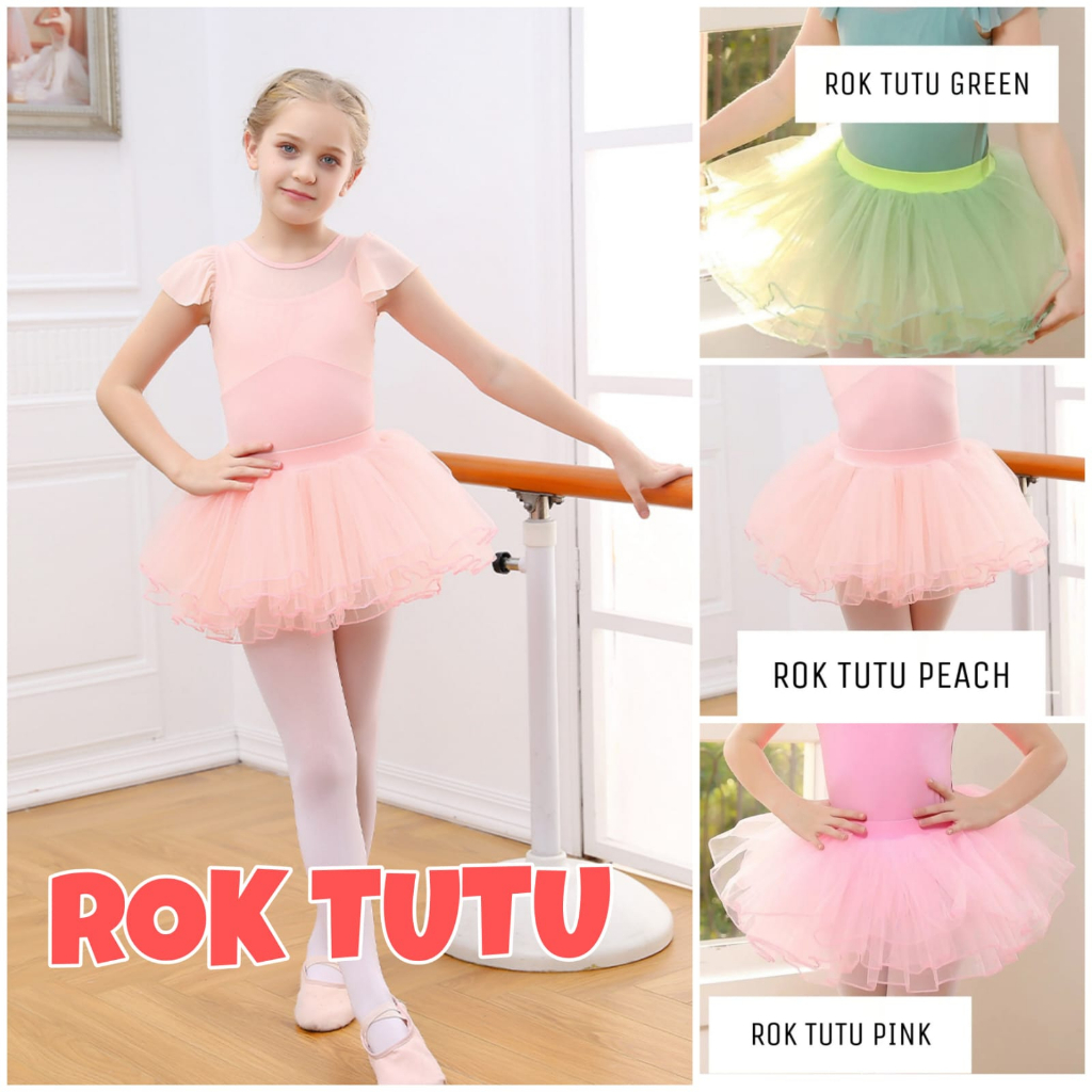 Jual ROK BALET ROK TUTU SENAM WRAP SKIRT PENUTUP LEOTARD GYMNASTIC ANAK ...