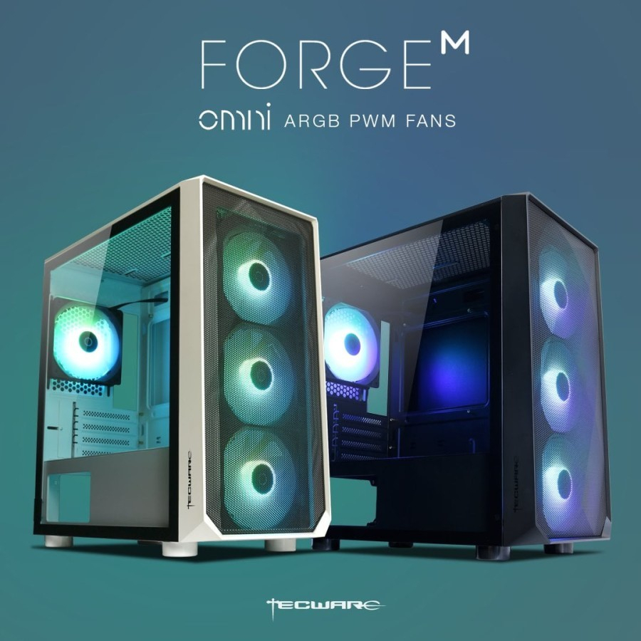 Jual TECWARE FORGE M OMNI ARGB MICRO ATX CASE BLACK/WHITE | Shopee ...
