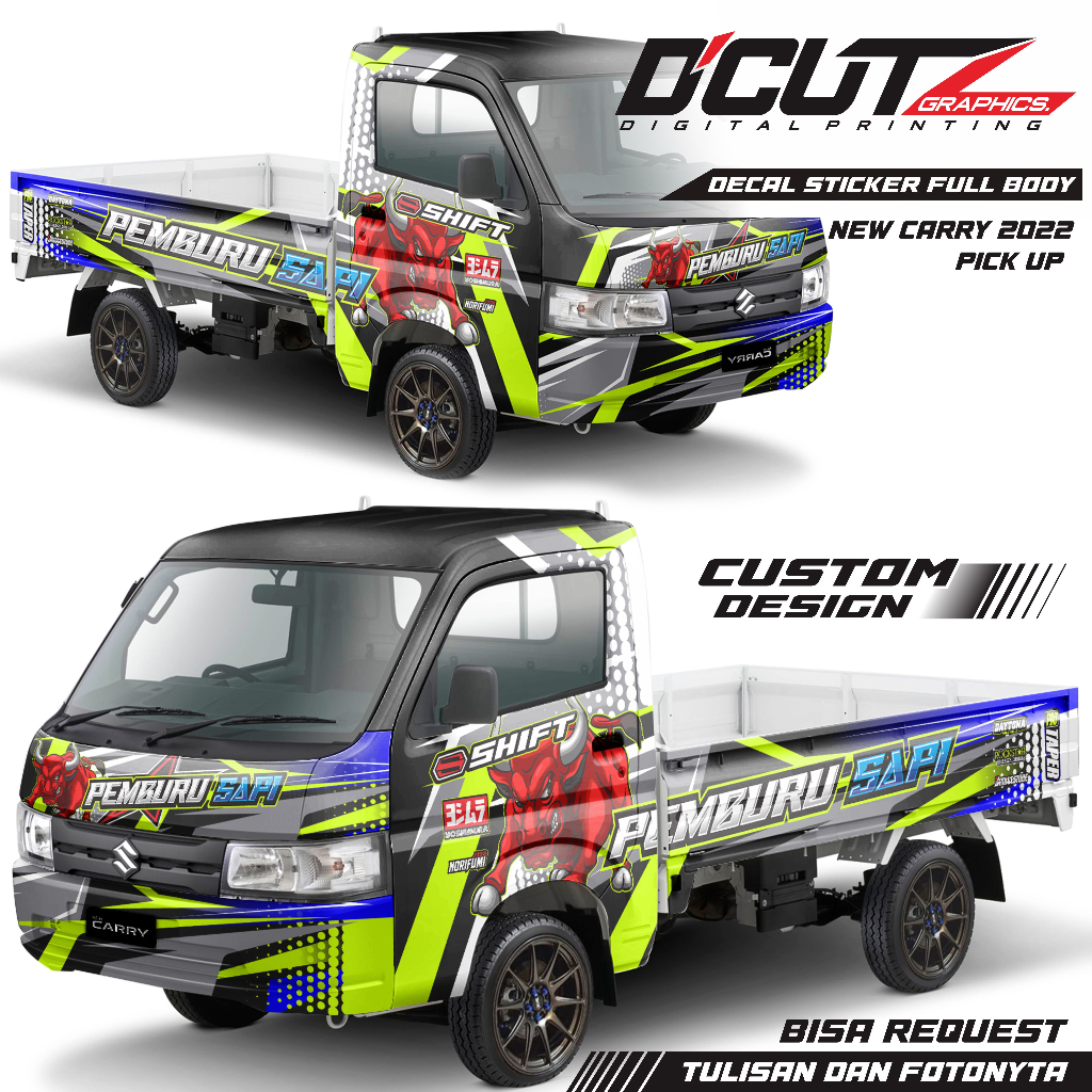 Jual Decal Sticker Suzuki New CARRY Pick Up ( BEBAS REQUEST ) | Shopee ...