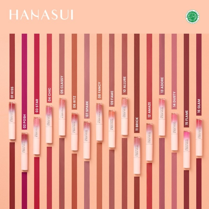 Jual Hanasui mattedorable lipcream / lipmatte shade lengkap | Shopee ...