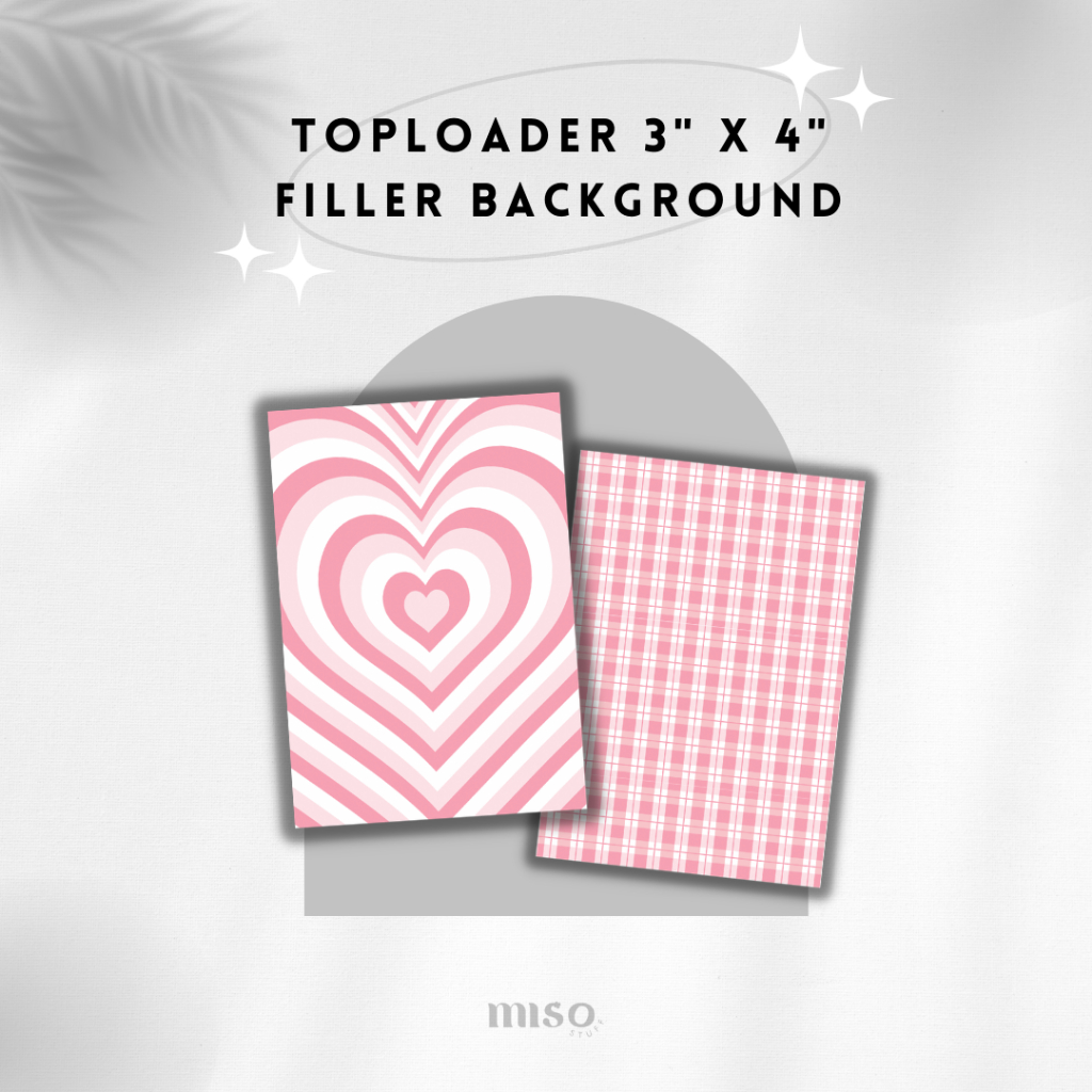 Jual Toploader Photocard Background 3" x 4" PINK / Toploader Photocard ...