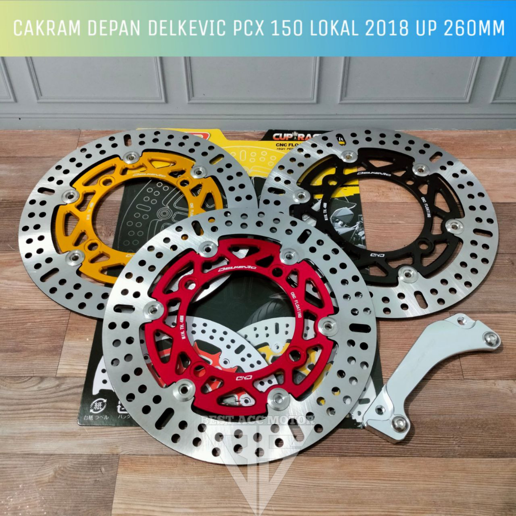 Jual PIRINGAN CAKRAM DELKEVIC PCX 150 LOKAL 260MM DISC PIRINGAN DEPAN ...