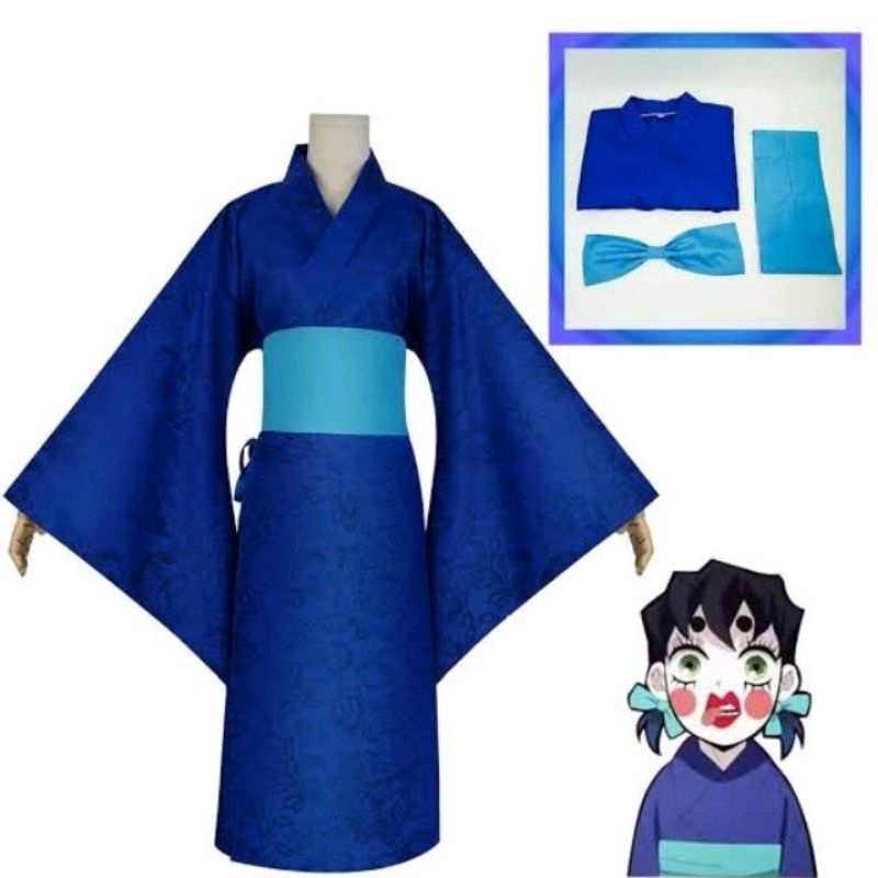 Jual kostum costume yukata kimono inoko inosuke demon slayer kimetsu no ...