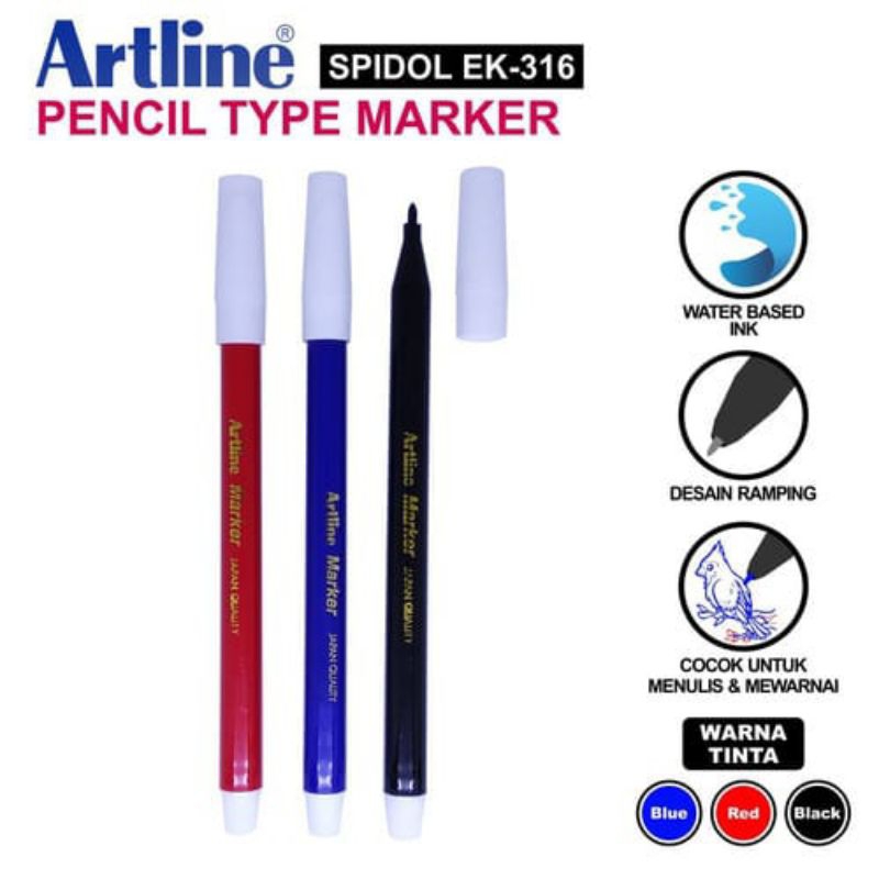 Jual (PCS) SPIDOL KECIL ARTLINE | Shopee Indonesia