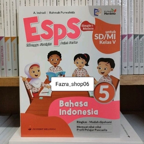 Jual NEW ESPS Bahasa Indonesia sd/mi kelas 5 kurikulum merdeka Erlangga | Shopee Indonesia