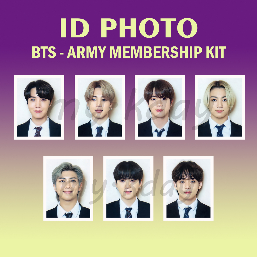 Jual ID-0001, Unofficial ID Photo BTS Army Membership Kit | Shopee Indonesia