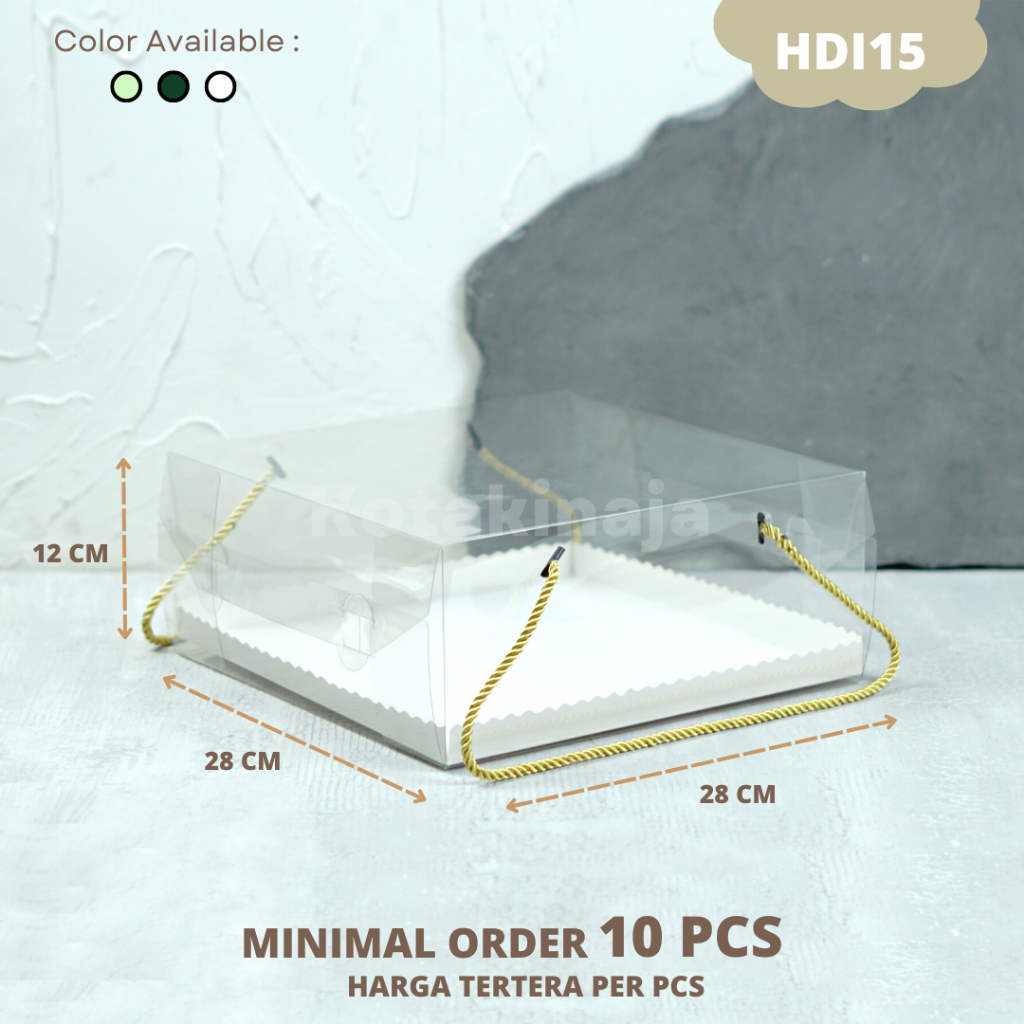 Jual Box Mika Transparan / Box Mika / Box Mika Handle / Box Tali / Box ...