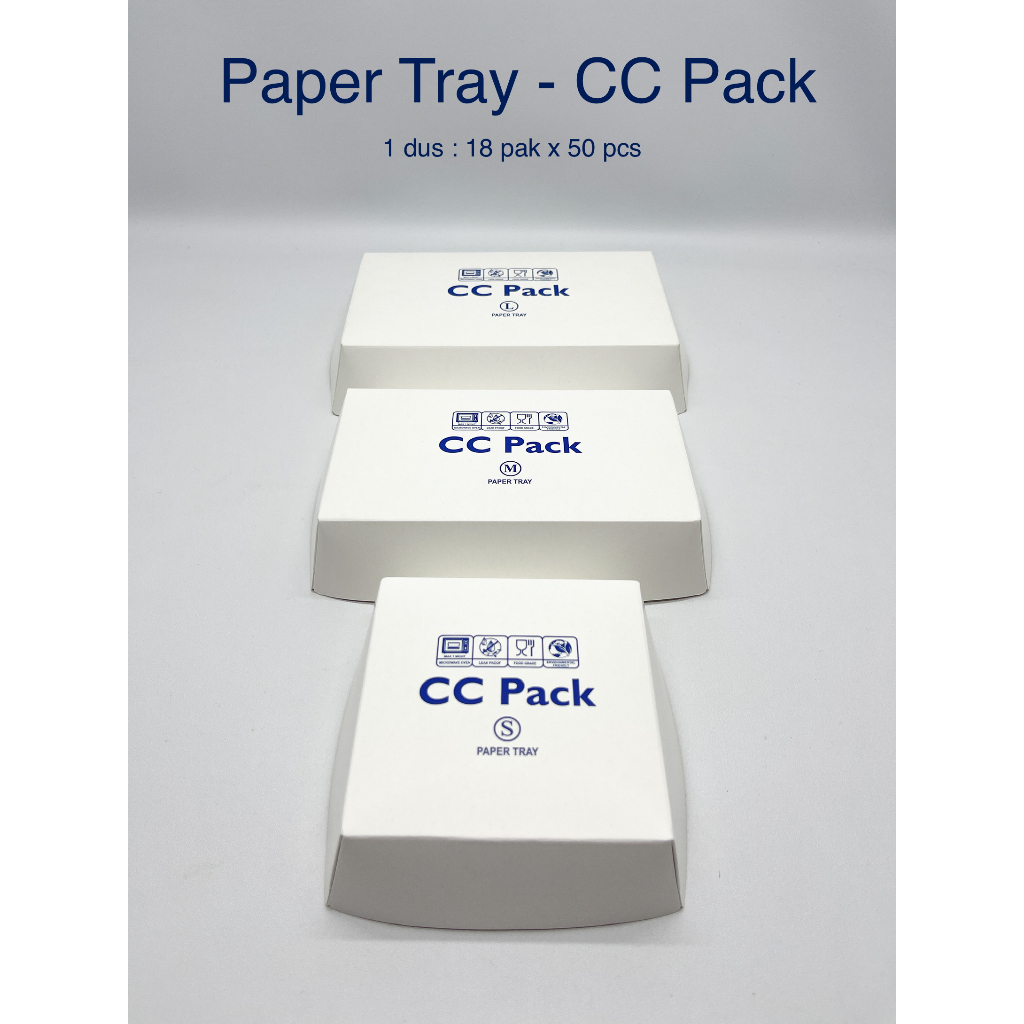 Jual Paper Tray Putih / Wadah Makan Kertas | Shopee Indonesia