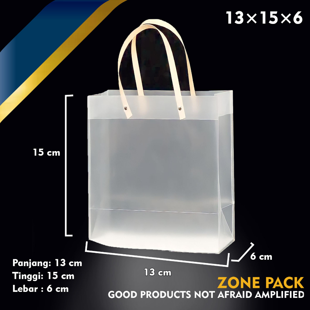 Jual Totebag Buram Tali Coklat | Tas Mika PVC Doff Buram | Tote Bag ...