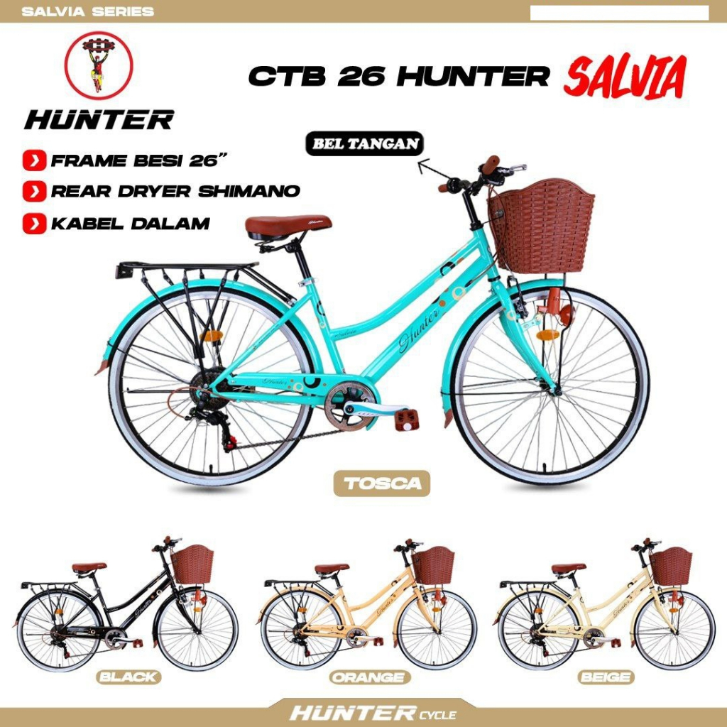 Jual SEPEDA CTB 26" HUNTER SALVIA 7SPEED | Shopee Indonesia