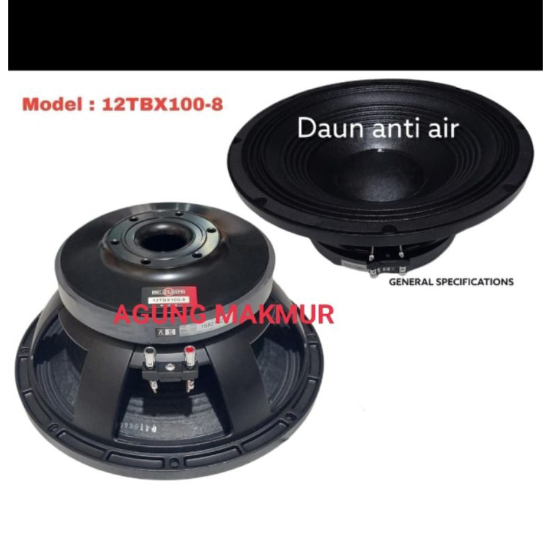 Jual SPEAKER B&C 12TBX100 KOMPONEN BNC 12 TBX100 12 INCH VOICE COIL 3IN ...