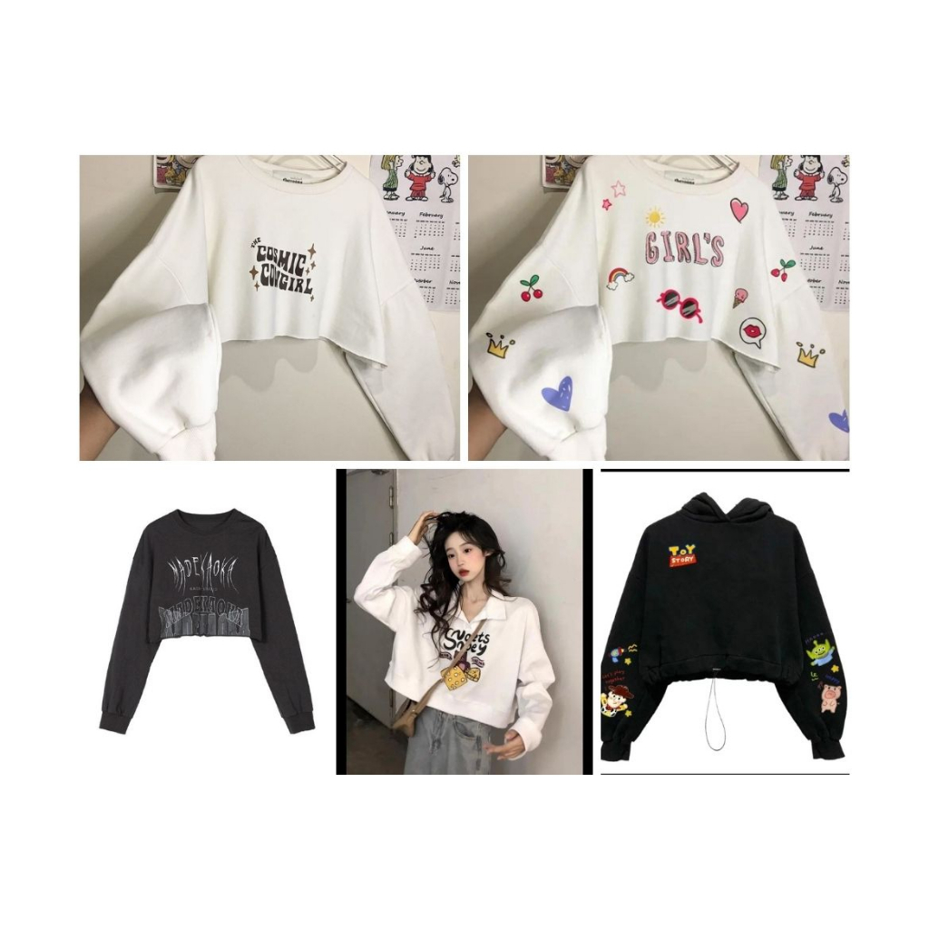 Jual [COD] Sweater Wanita Edisi Crop Vol 2 | Shopee Indonesia