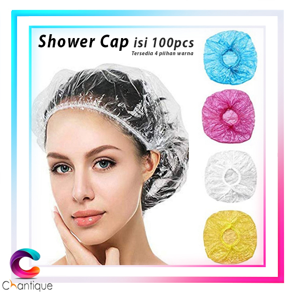 Jual SHOWER CAP / TOPI MANDI WARNA 1 PACK @100 PCS | Shopee Indonesia
