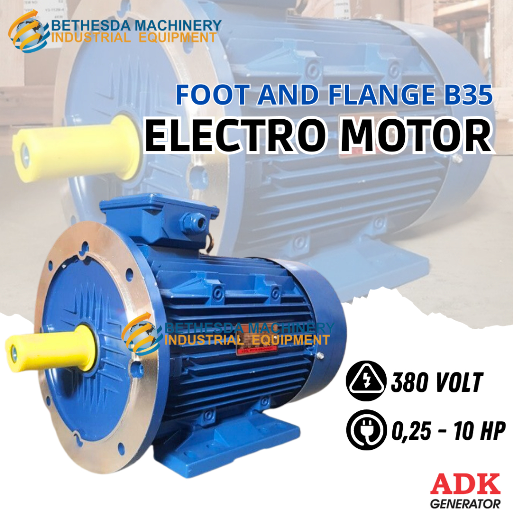 Jual Motor Dinamo 4 HP - 3 KW Foot And Flange Mounted 380 Volt BARU PASTI 1500 RPM | Shopee ...