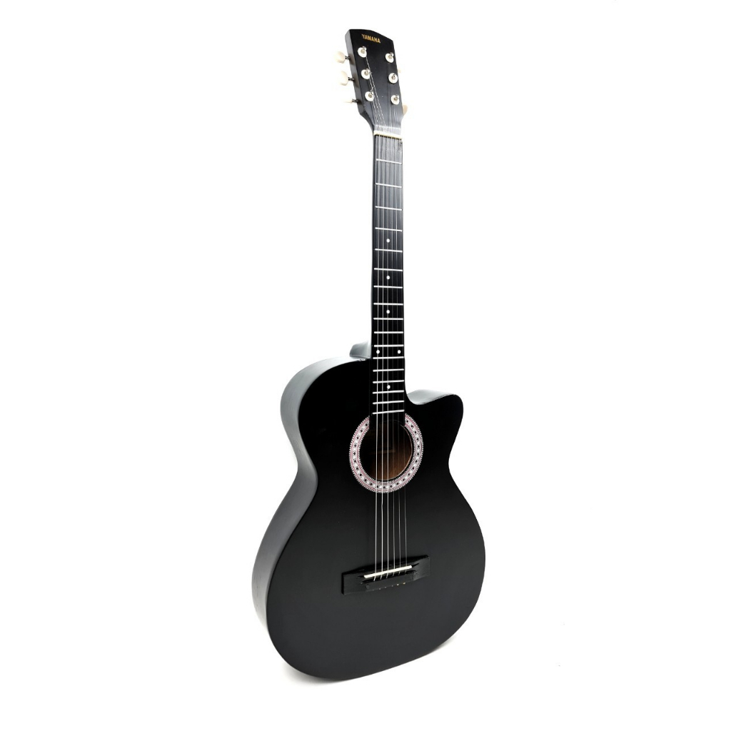 Jual Gitar Akustik Merk Yamaha Warna Hitam Senar String Buat Pemula ...