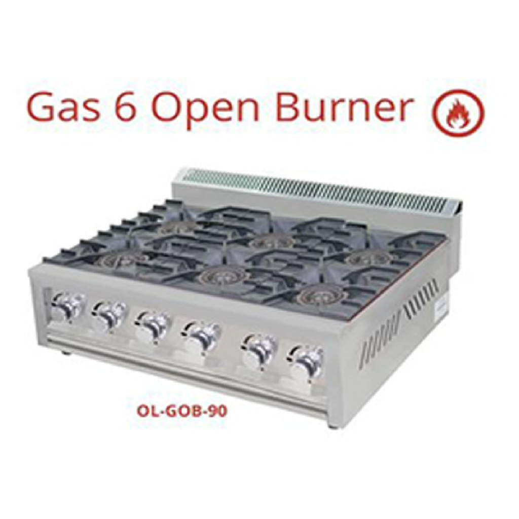 Jual Gas 6 Open Burner GETRA OL-GOB-90 / Kompor 6 Tungku portable ...