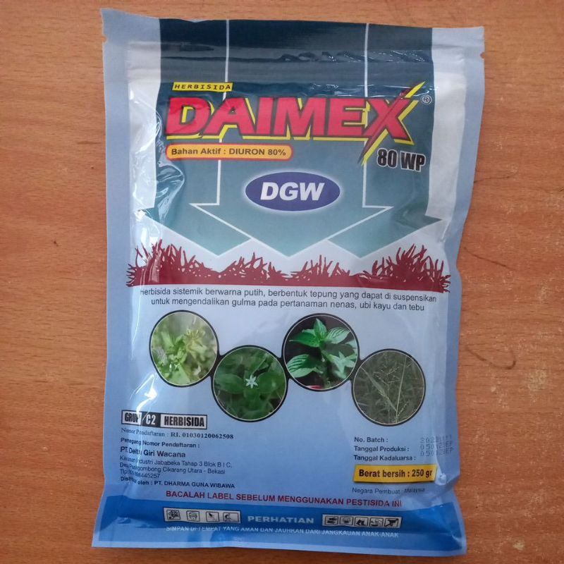 Jual Herbisida Daimex 80wp diuron 80% pembasmi rumput lulangan | Shopee ...