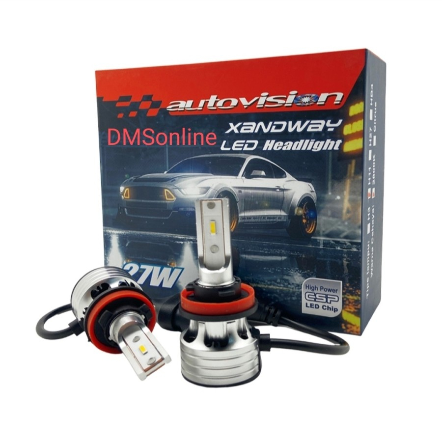 Jual Lampu Autovision xandway LED Headlight Tipe H11 12 V 27W Kuning ...