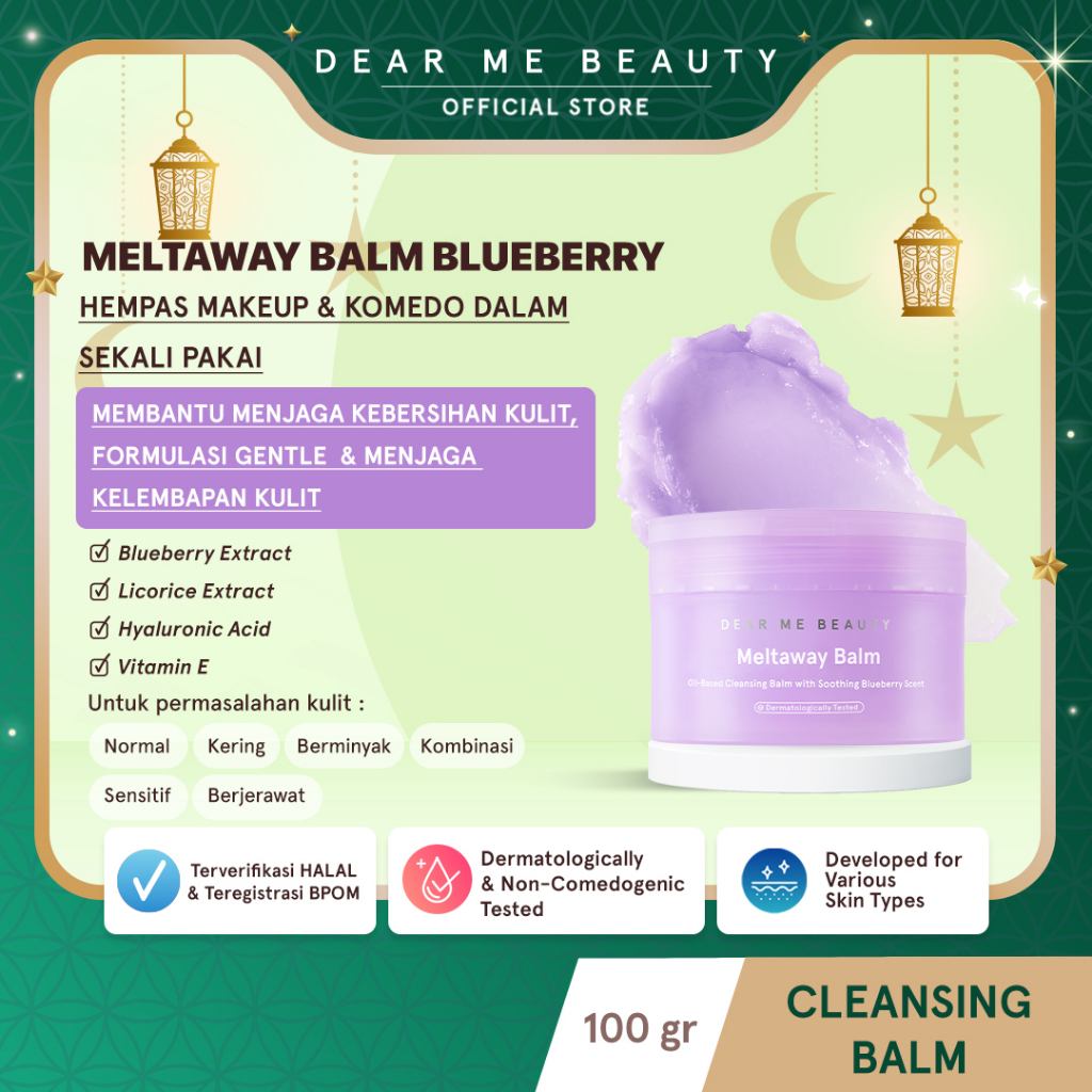 Jual Dear Me Beauty Cleansing Balm - Meltaway Balm Blueberry ...