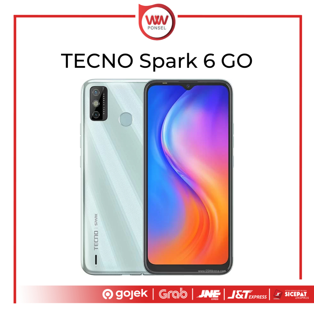 Jual HP TECNO SPARK 6 GO 2021 Ram 3GB Internal 64GB Garansi Resmi ...