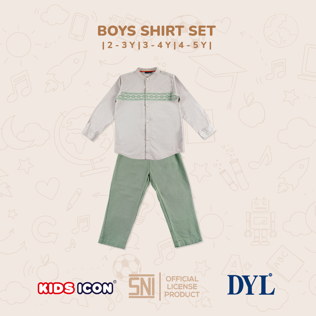 Jual KIDS ICON - Setelan Kemeja Koko Anak Laki-laki Toddler DYL 2-5 ...