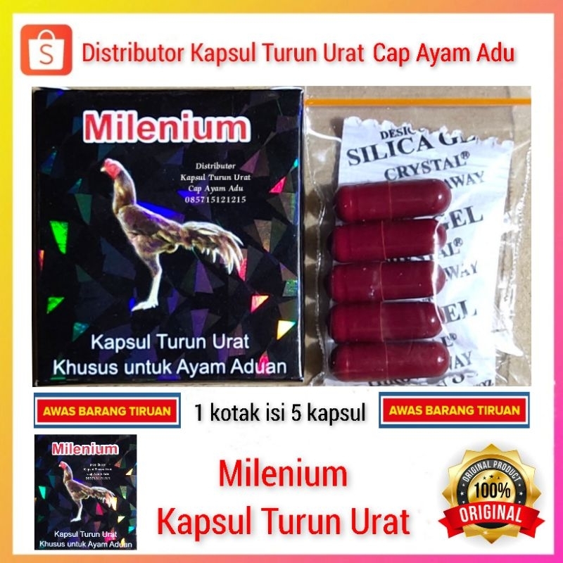 Jual MILENIUM KAPSUL TURUN URAT ORIGINAL (1 kotak isi 5 kapsul ...