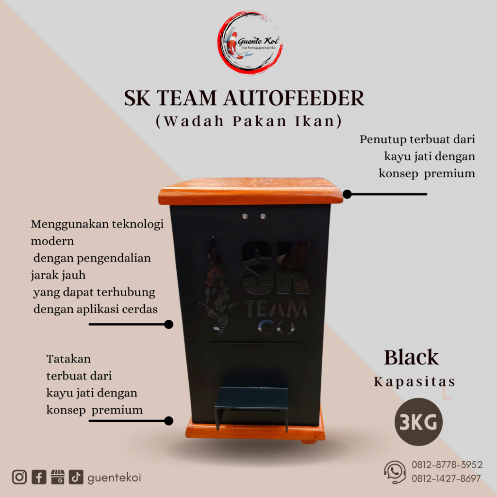 Jual SK Team Smart Autofeeder / Auto Feeder Kolam Koi | Shopee Indonesia