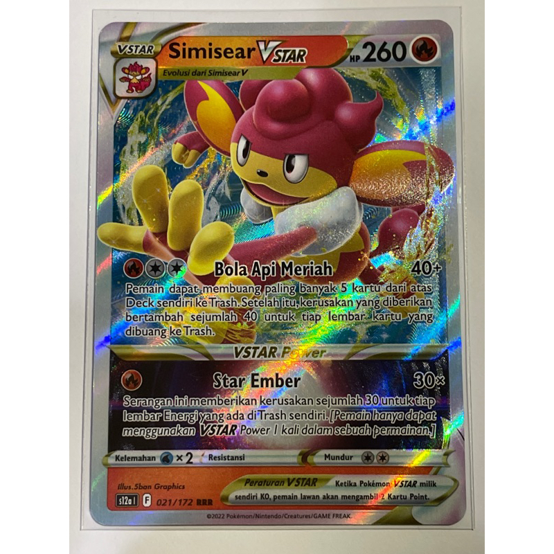 Jual tcg pokemon simisear vstar | Shopee Indonesia