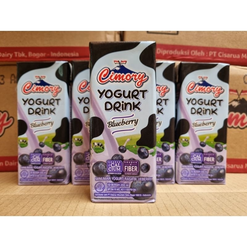 Jual 1 DUS ISI 24 CIMORY YOGURT DRINK 200ML RASA BLUEBERRY | Shopee Indonesia