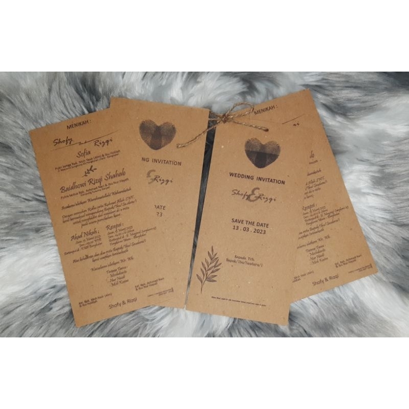 Jual Harga untuk 50pcs (undangan+lebel+plastik) | Shopee Indonesia