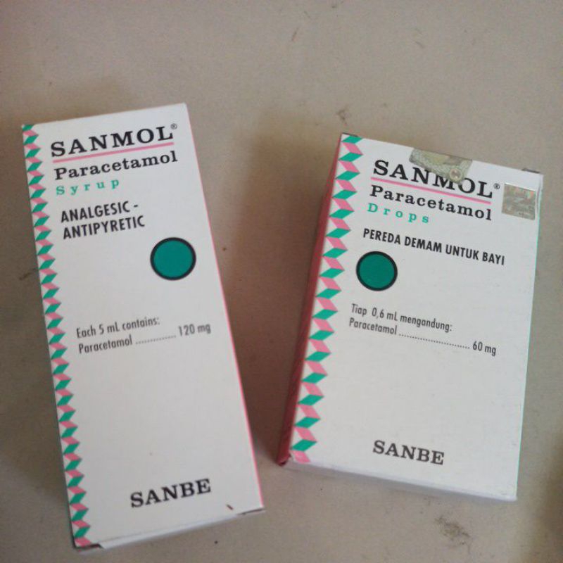 Jual Sanmol Paracetamol Drop Sirup penurun panas, demam bayi dan anak ...