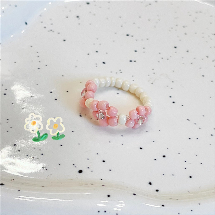 Jual Catika - Ring bead Cincin Manik manik Aesthetic Lucu Simple Model ...