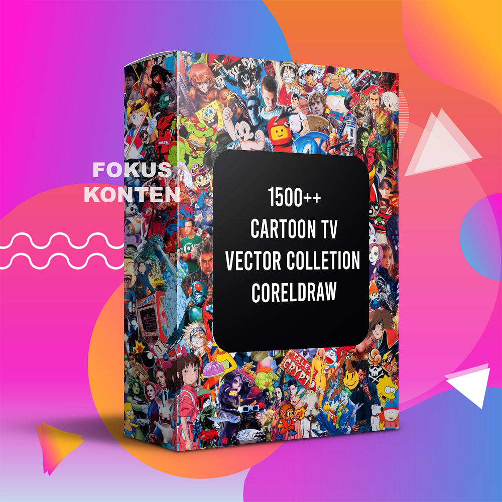 Jual 1500 Cartoon TV Vector Colletion Coreldraw | Shopee Indonesia