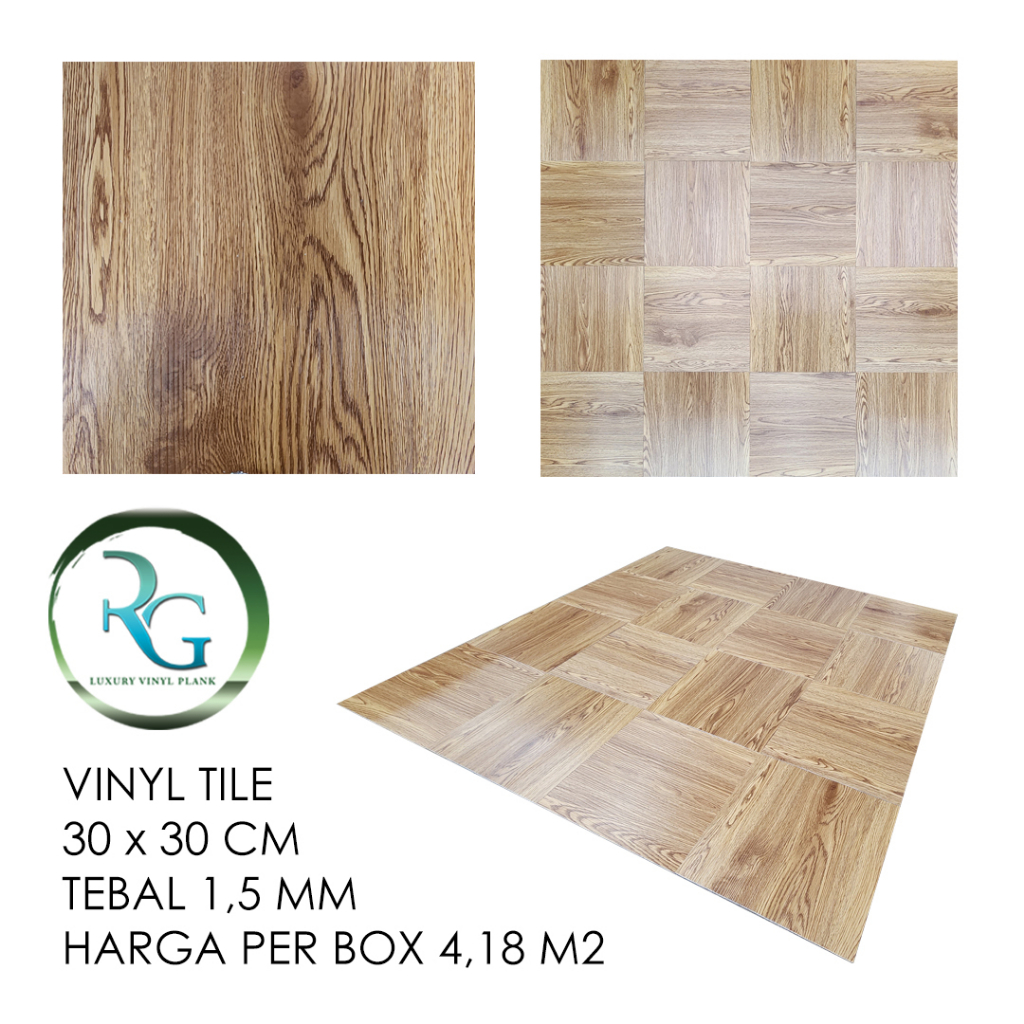 Jual Lantai Vinyl Tile 1,5mm RG Palazzo Harga Per Box Motif Kayu ...