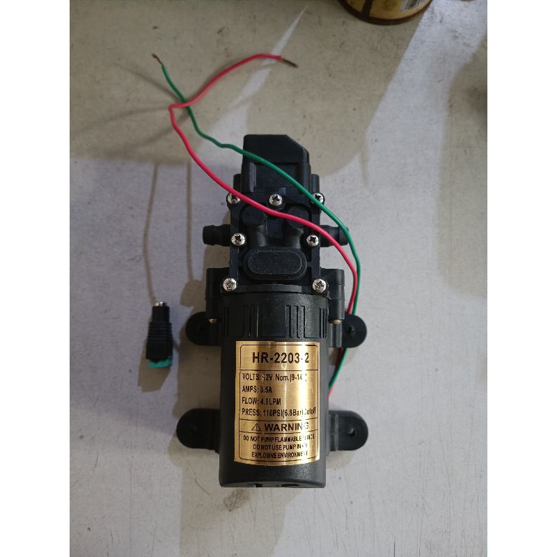 Jual Pompa Air DC 12V /Pompa Cuci Motor/Dinamo Pump Sprayer Soket Soket ...