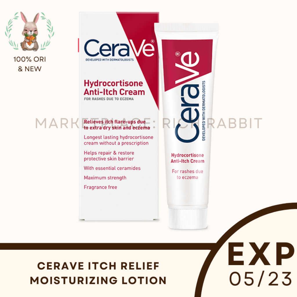 Jual CeraVe Anti-Itch Cream for Eczema Rashes Dry Skin Itch 28 gr ...