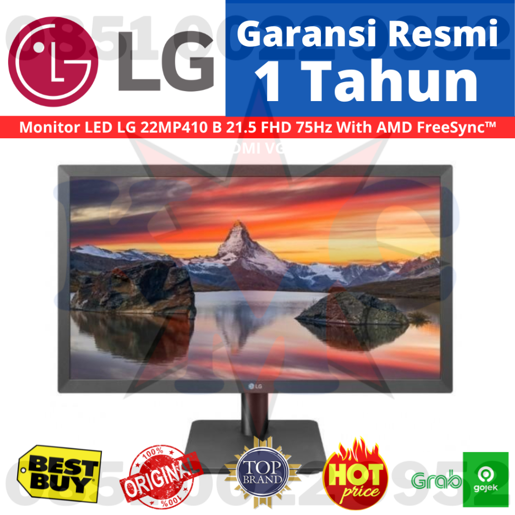 Jual Monitor LED LG 22" 22MP410 22MP410-B Full HD Freesync LG 22MR410-B FHD VA RESMI | Shopee ...