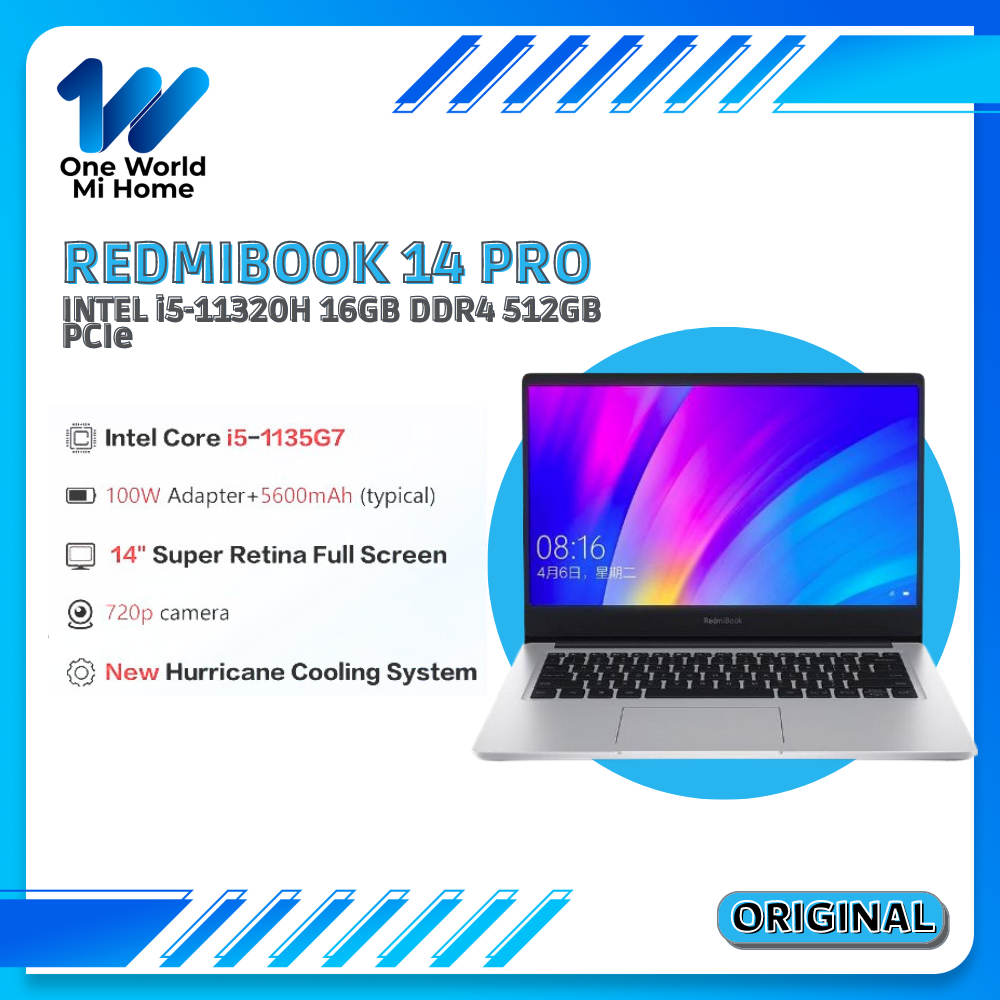 Jual RedmiBook Pro 14 MX450 Laptop Intel I5-11320H 16GB 512GB SSD Komputer Notebook Versi Global ...
