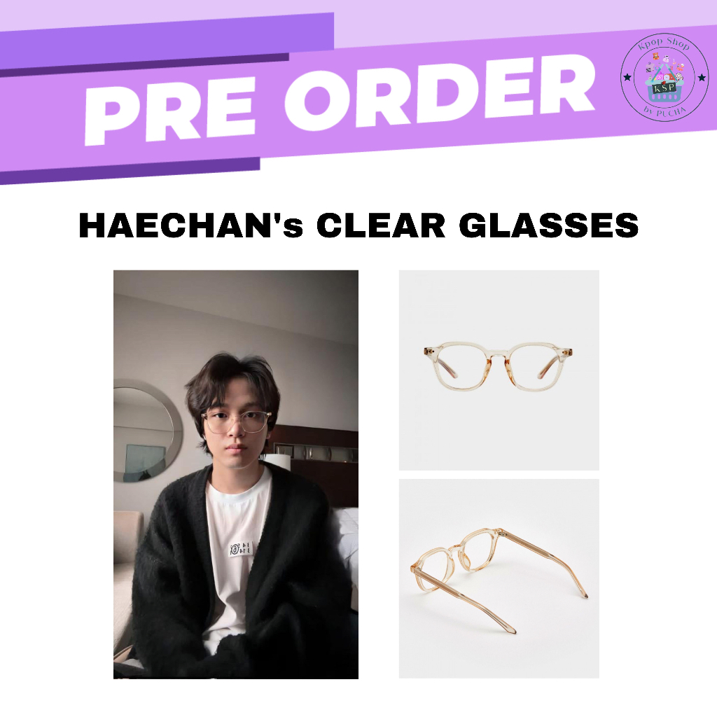 Jual [ DEPE ] HAECHAN CLEAR GLASSES ( Blue Elephant - Andy Flesh ...