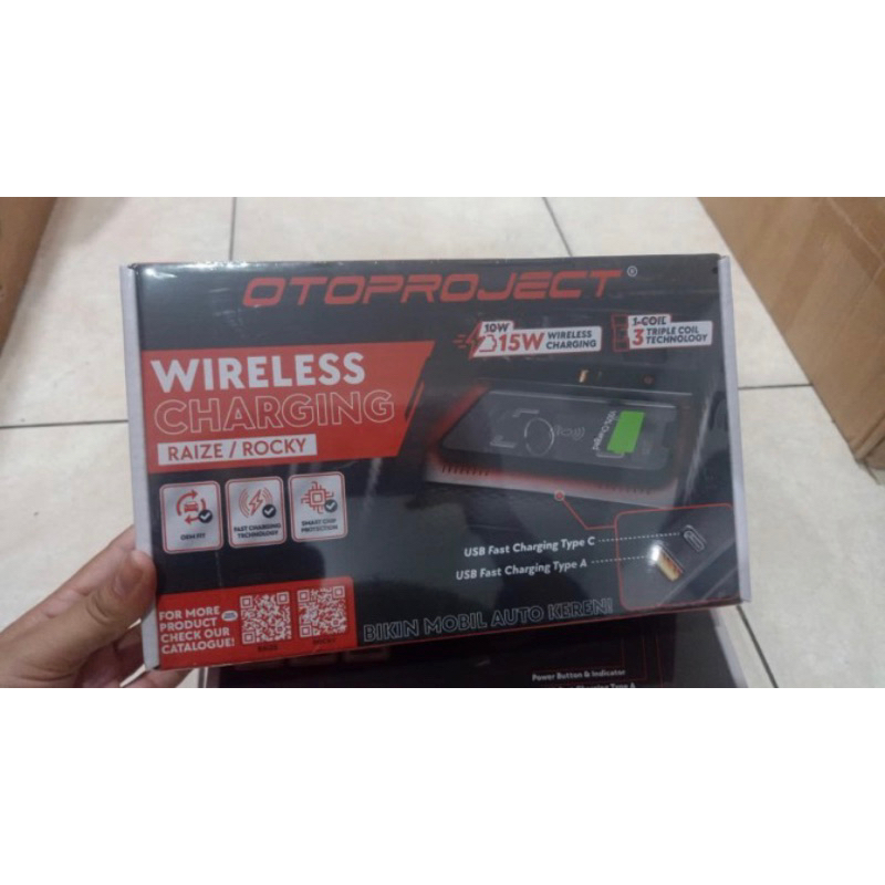 Jual Wireless Charging Raize / Rocky With 2 USB Fast Charging ...