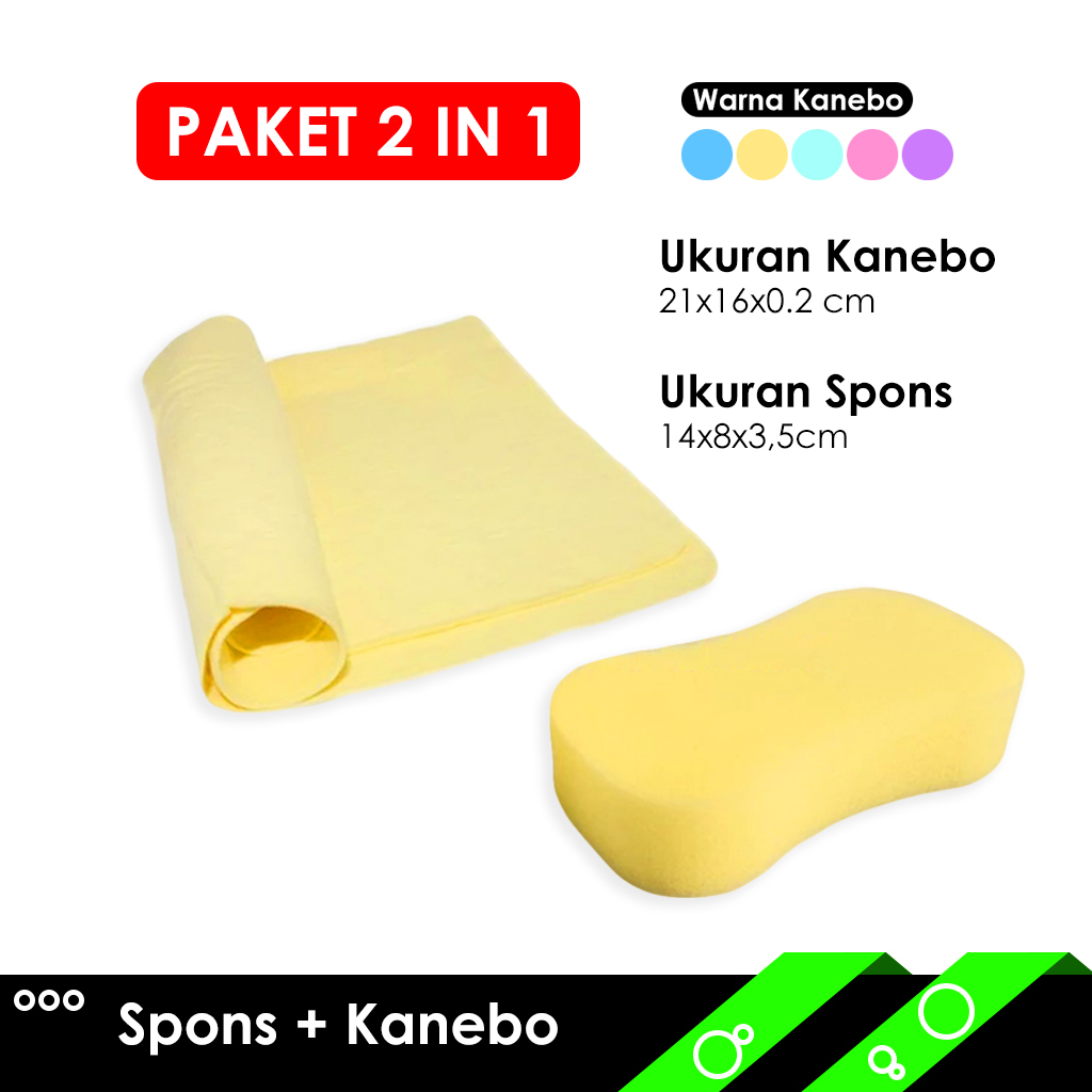 Jual 2 In 1 Bundling Sponge Busa Cuci Mobil Motor Piring Kuning 8 Busa ...