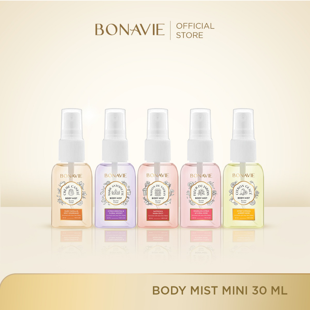 Jual [Single] Bonavie Body Mist 30mL (Marie, Creme, Fleur, Citron ...