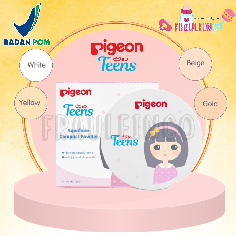 Jual *FRAULEINCO* PIGEON Teens Compact Powder Squalane 14gr / Bedak ...