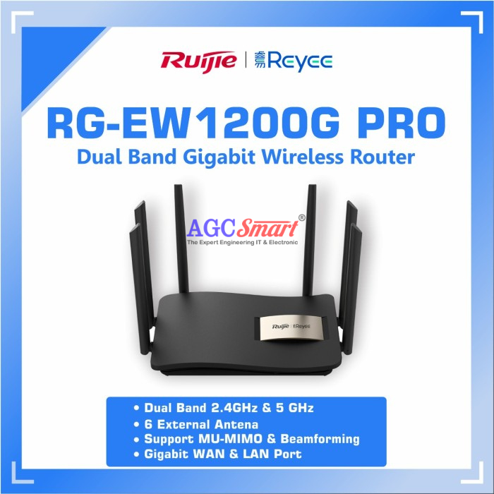 Jual Ruijie Reyee RG-EW1200G PRO 1300M Dual-band Gigabit Wireless ...