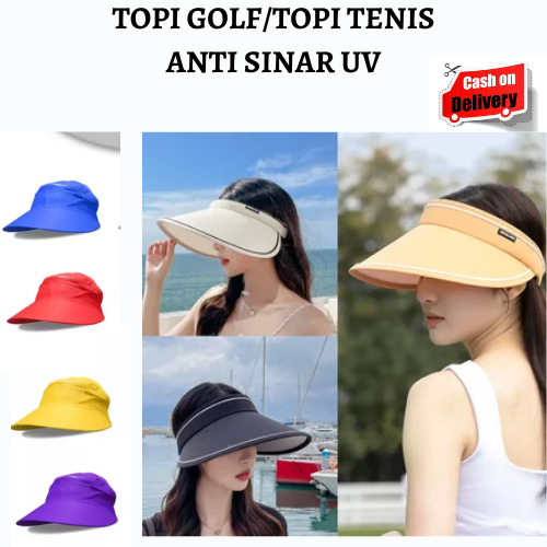 Jual TOPI SPORT GOLF/SENAM/TENIS/ZUMBA GAYA PANTAI LAKI PEREMPUAN ...