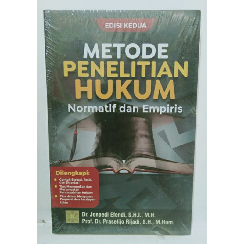 Jual BUKU METODE PENELITIAN HUKUM Normatif dan Empiris EDISI KEDUA ...