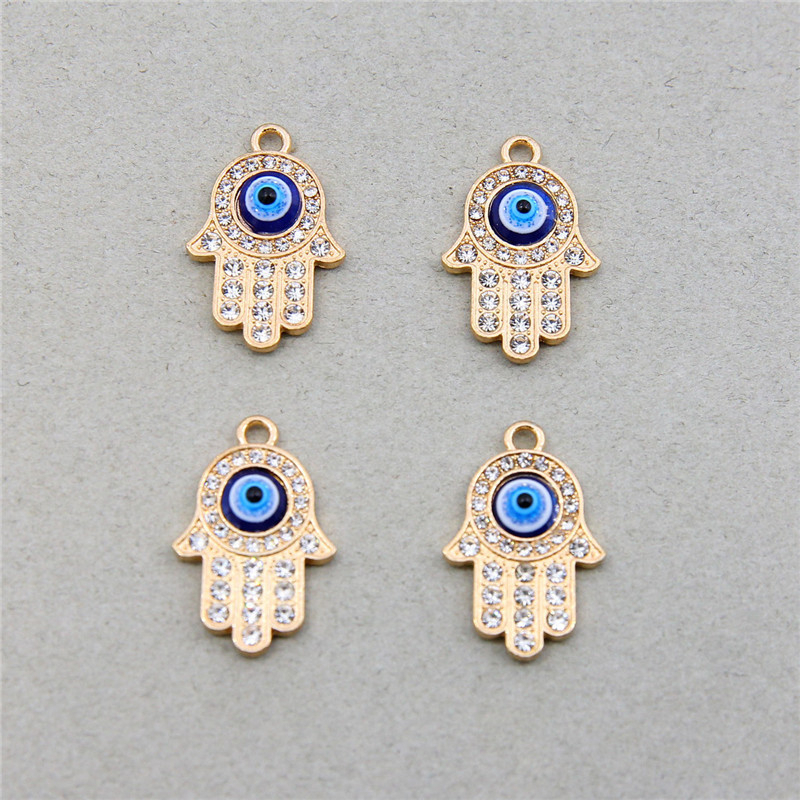 Jual 1 pcs Charm Enamel Epoxy - EVIL EYE MATA IBLIS HAND OF BUDDHA TYPE ...