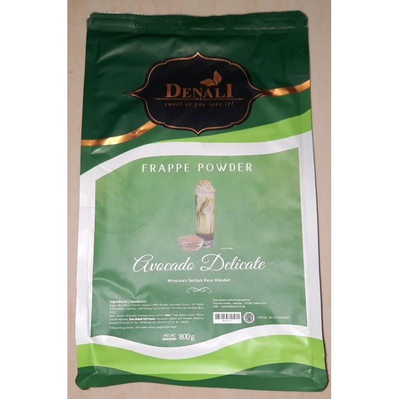 Jual Denali / DenalI frappe powder AVOCADO delicate 800 gram ( minuman ...