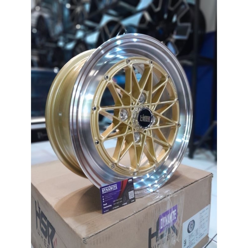 Jual Velg Mobil Racing HSR Ring 14 Lobang Pcd 4x100 Untuk Agya Sigra Karimun wuling Airev ...