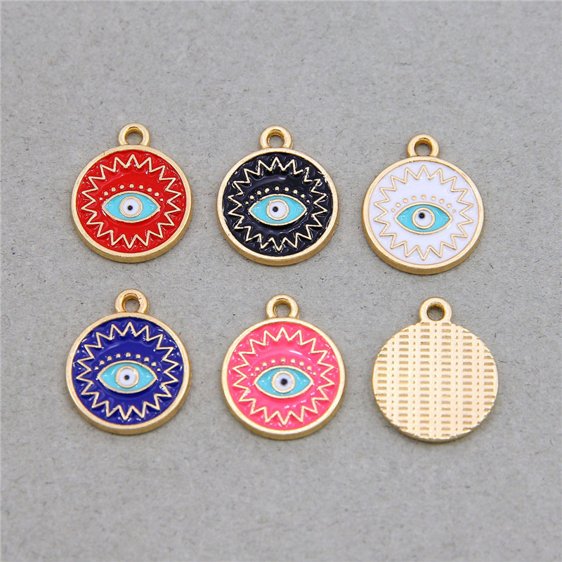 Jual 1 pcs Charm Enamel Epoxy - EVIL EYE MATA IBLIS BULAT C | Shopee ...